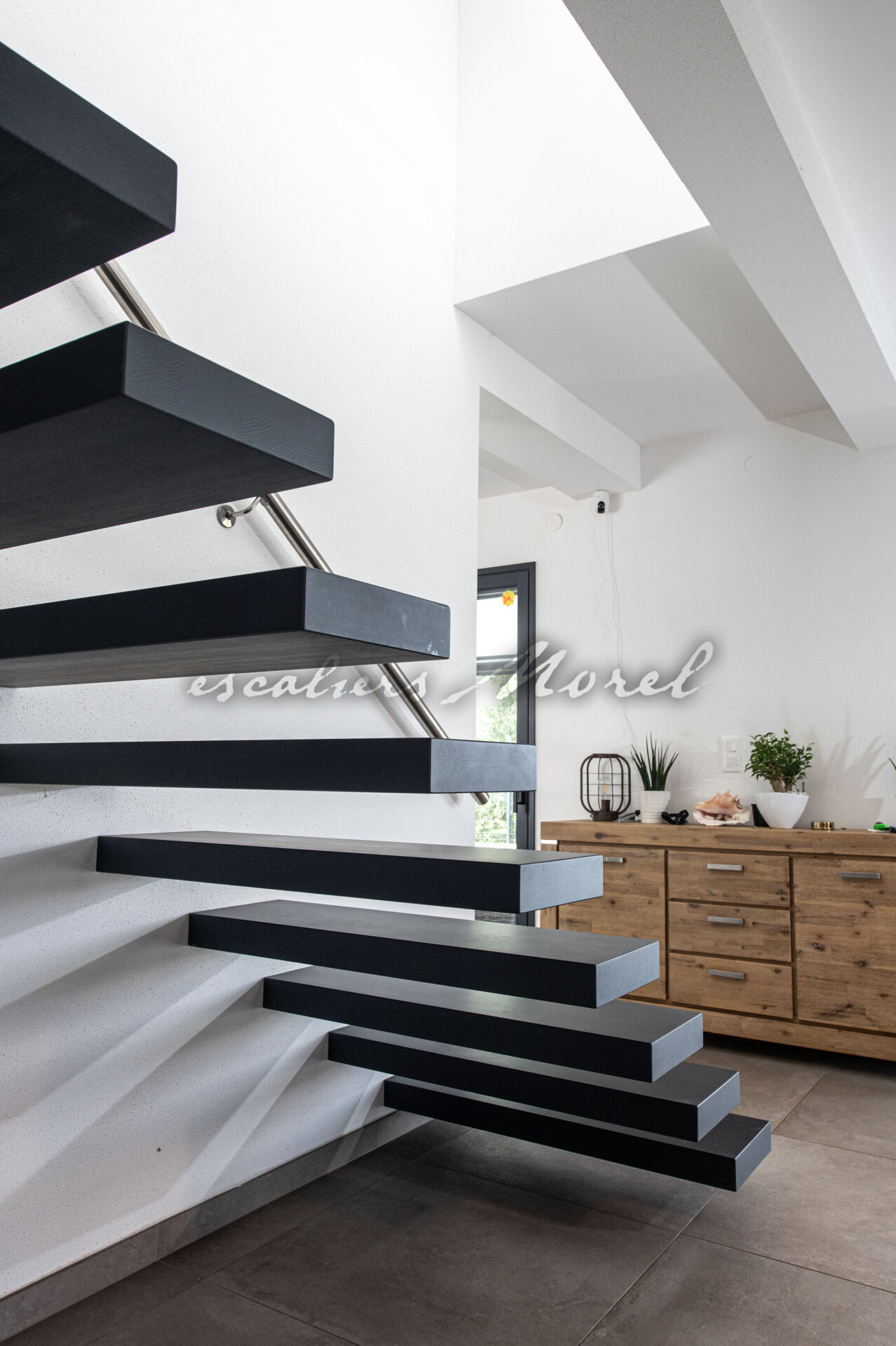 Escalier Tout en angles Design DEA026 • Escaliers MOREL